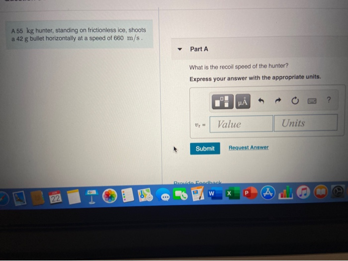 Solved A 55 kg hunter, standing on frictionless ice, shoots | Chegg.com