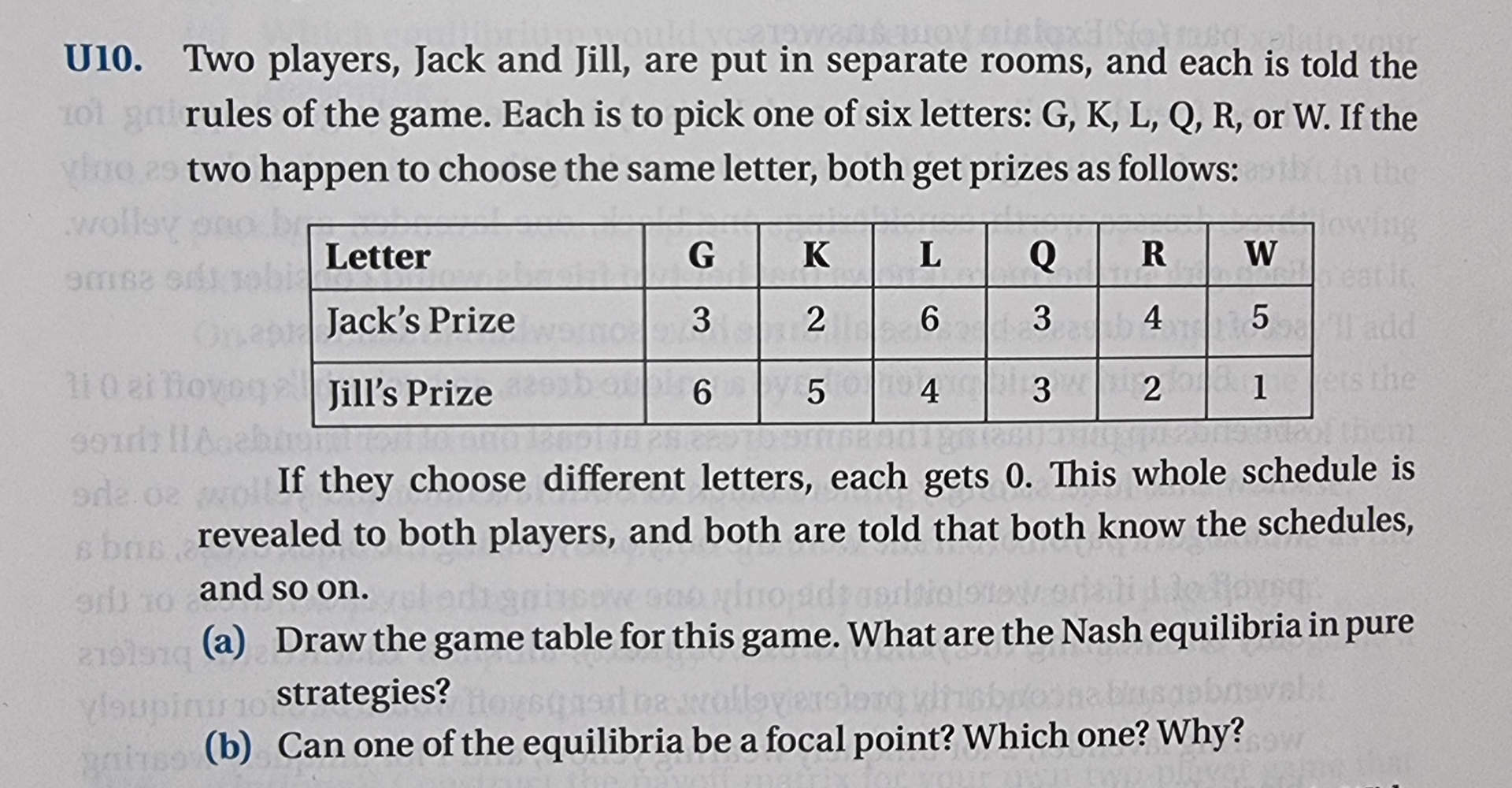 Solved U10. ﻿Two players, Jack and Jill, are put in separate | Chegg.com