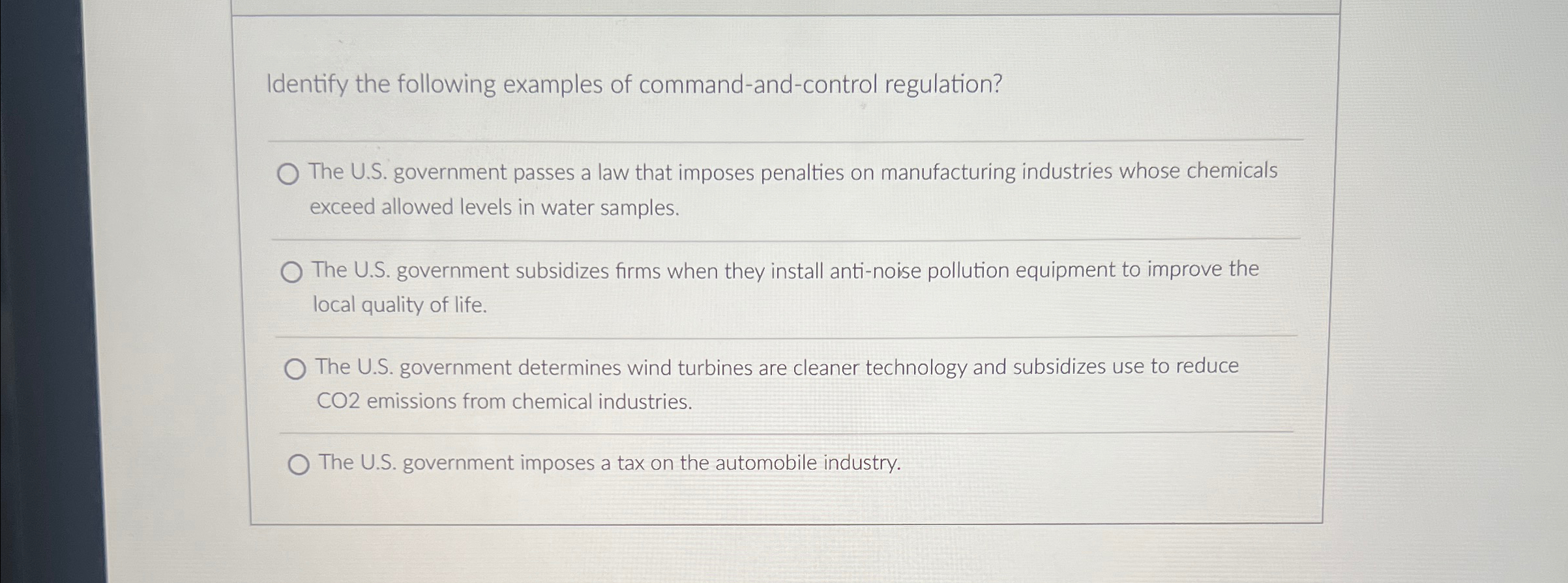 Solved Identify the following examples of | Chegg.com