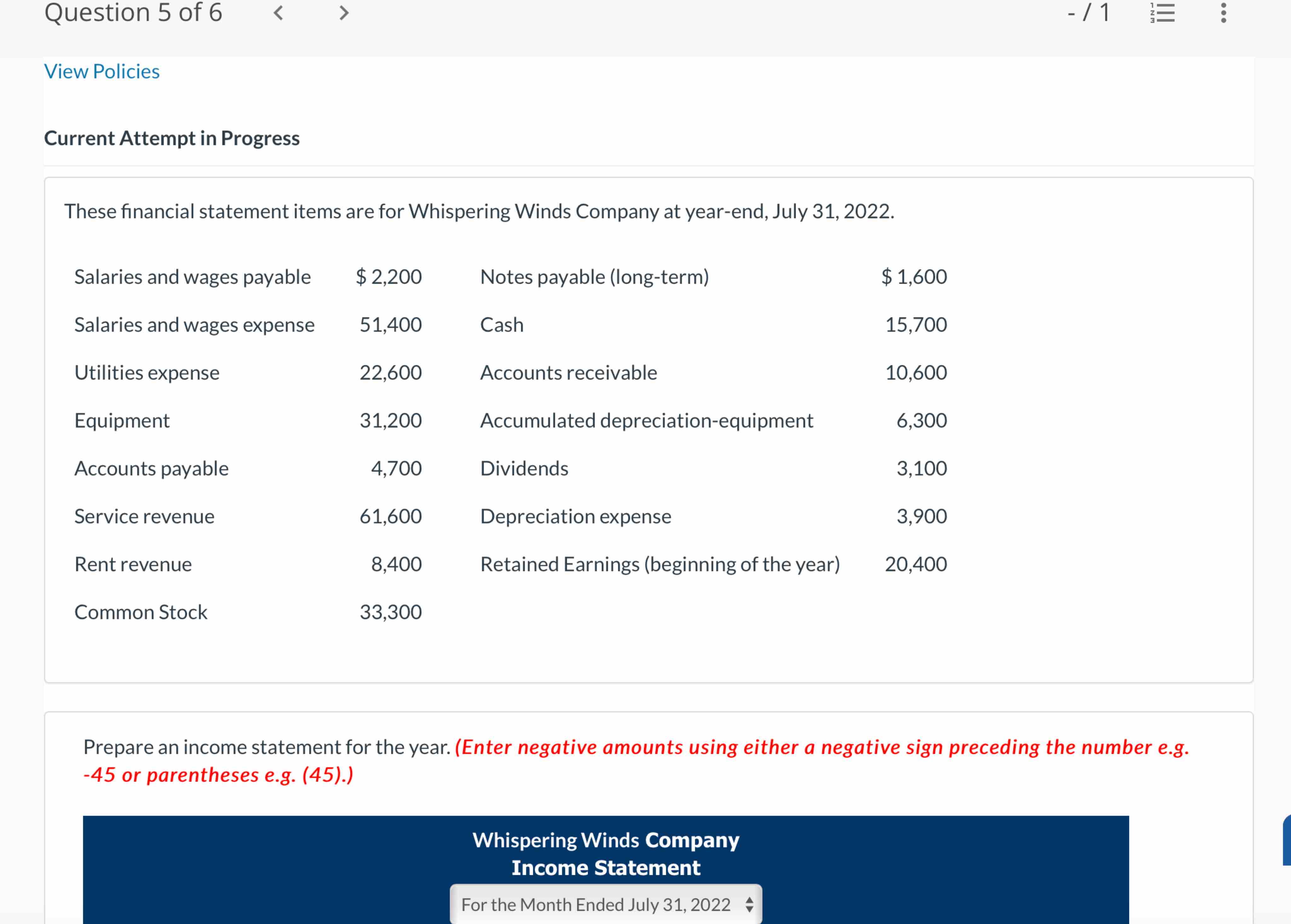 Solved Can someone please help me write a balance sheet for | Chegg.com