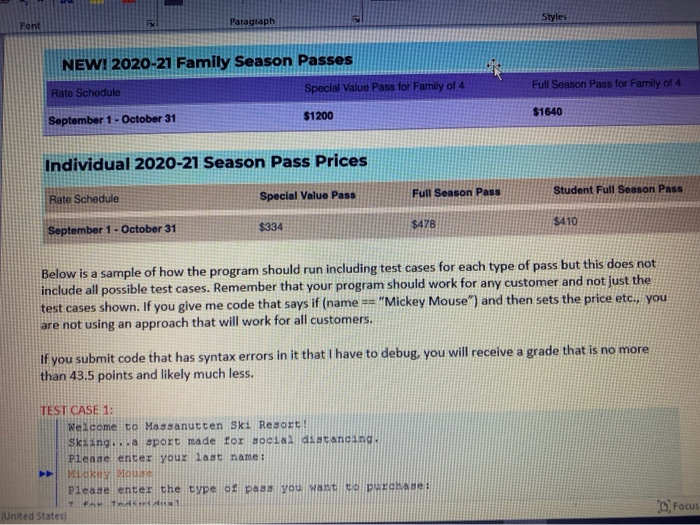 ITP120Programmi... ITP 120 Programming Assignment 1 | Chegg.com