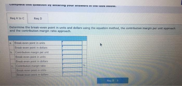 Solved Problem 3-17A (Algo) Determining the break-even point | Chegg.com