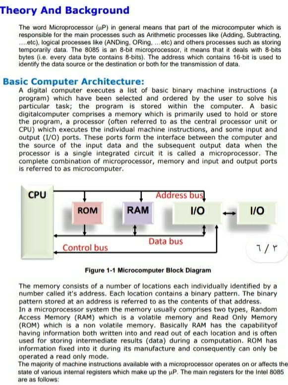 Solved EENG353 +355 The 8085 Microprocessor Objective To | Chegg.com