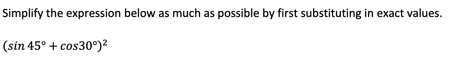Solved Simplify the expression below as much as possible by | Chegg.com