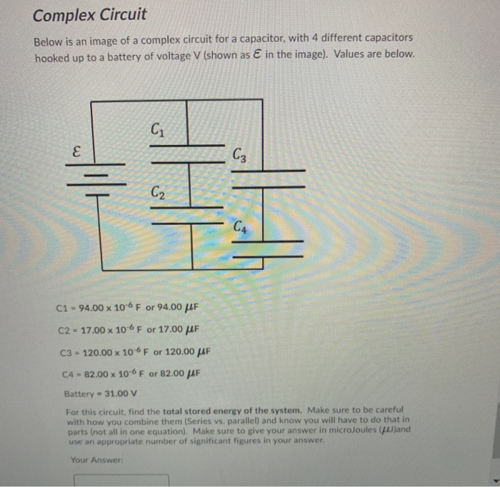 Solved Complex Circuit Below is an image of a complex | Chegg.com