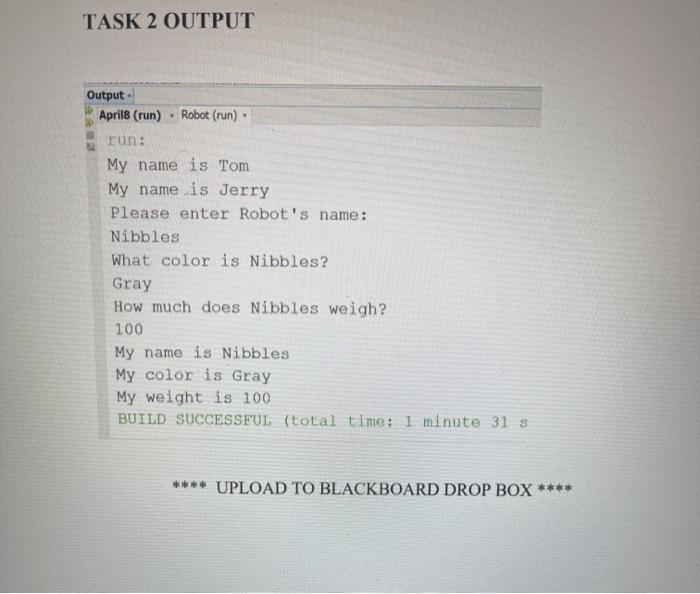 Solved Classes/OOP - Robot class/object As stated in class, | Chegg.com