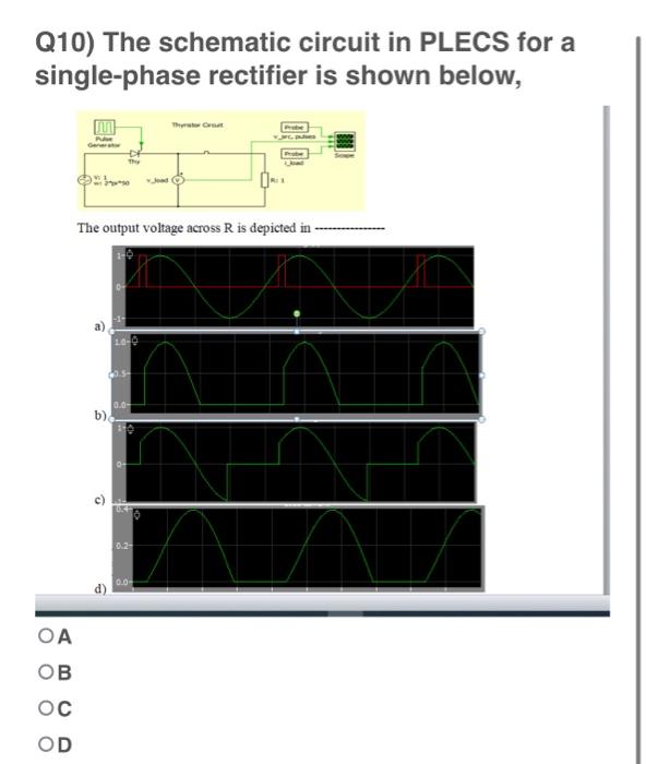 Solved Q10) The schematic circuit in PLECS for a | Chegg.com