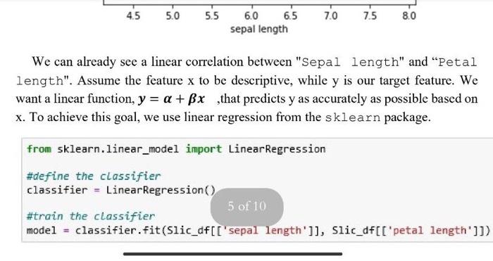 Solved Lab 10 What is the meaning of Classifire.coef_ and | Chegg.com