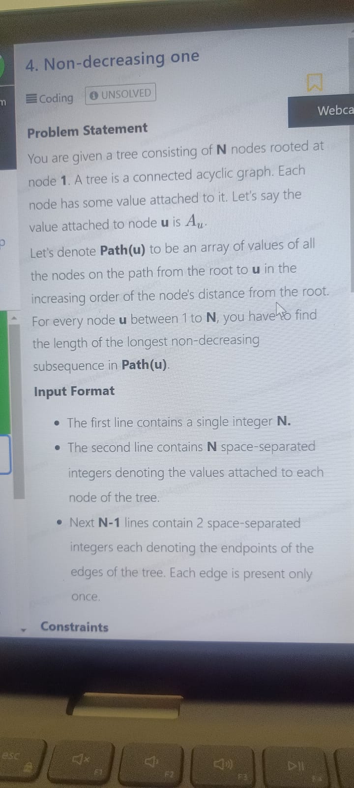 Solved Problem StatementYou are given a tree consisting of N | Chegg.com