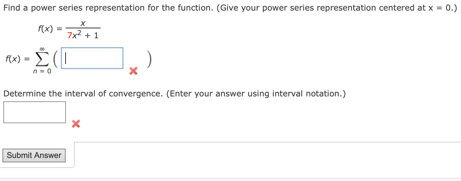 Solved Find a power series representation for the function. | Chegg.com