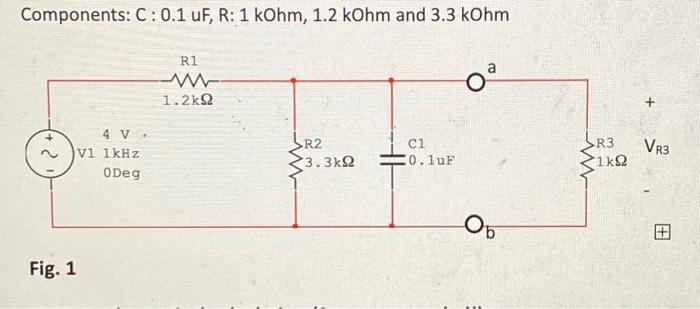 Solved PART B: Measure Vth in Multisim 1. Build the circuit | Chegg.com