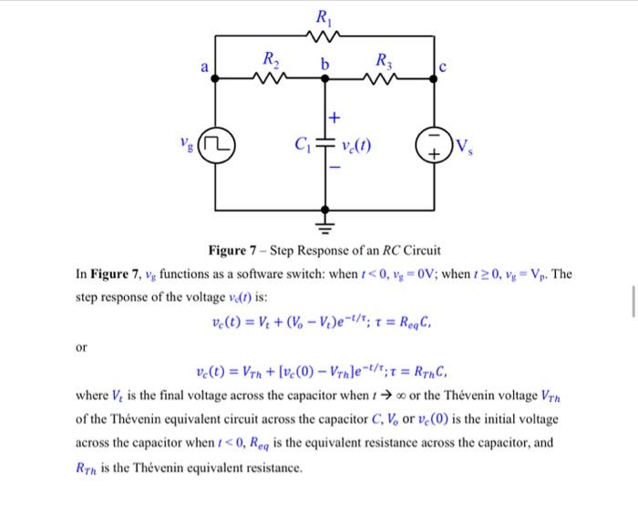 Solved Figure 7 - Step Response of an RC CircuitC. Part 3 | Chegg.com
