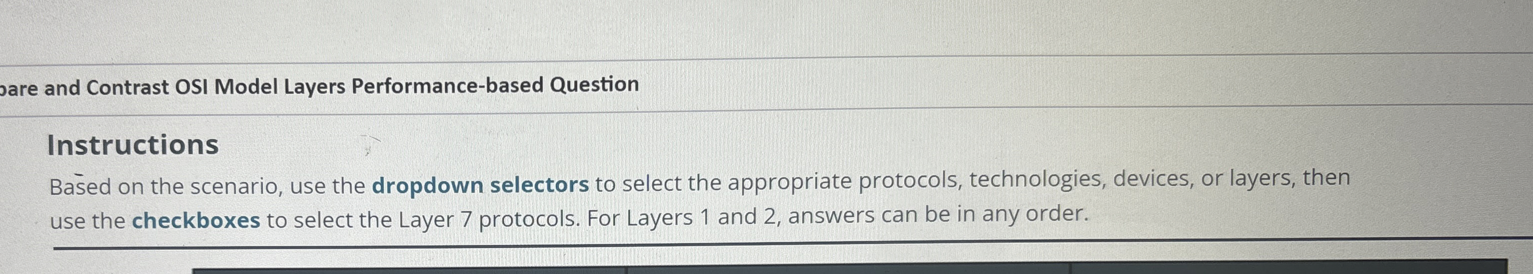 Solved Jare and Contrast OSI Model Layers Performance-based | Chegg.com