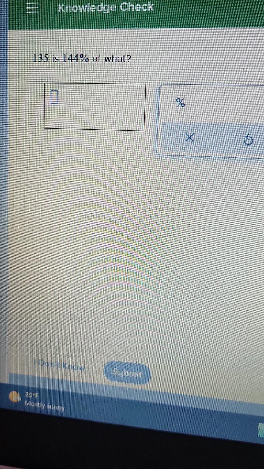 Solved 135 is 144% of what? | Chegg.com