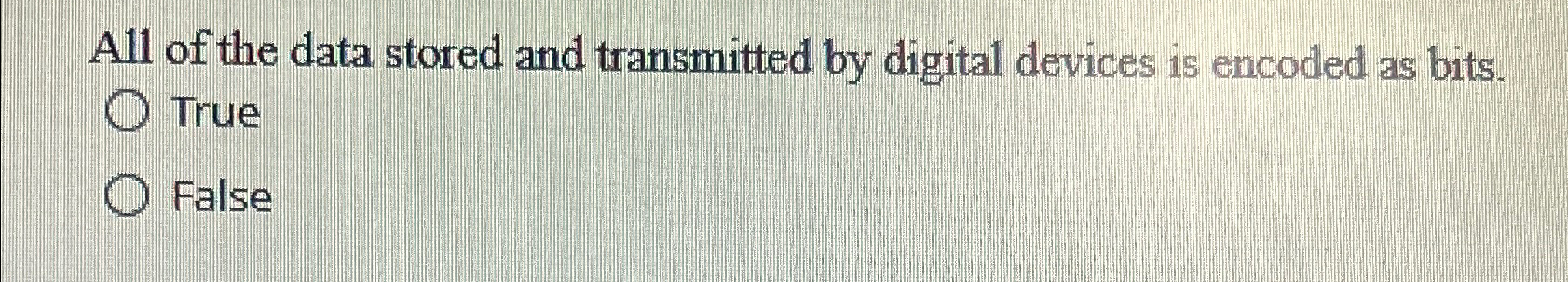 Solved All of the data stored and transmitted by digital | Chegg.com