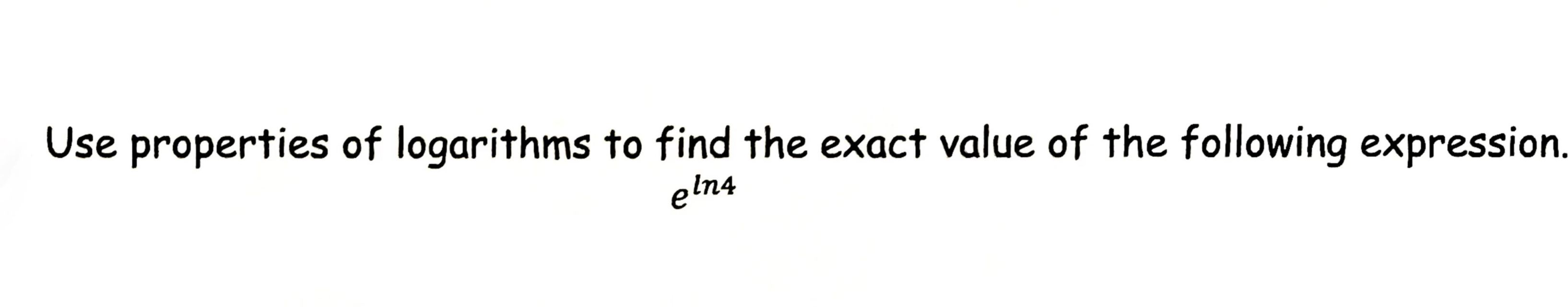 Solved Use properties of logarithms to find the exact value | Chegg.com