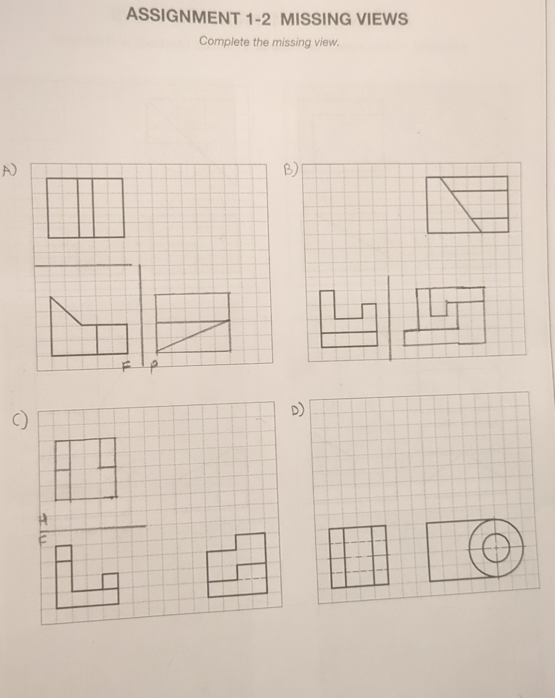 ASSIGNMENT 1-2 ﻿MISSING VIEWSComplete the missing | Chegg.com