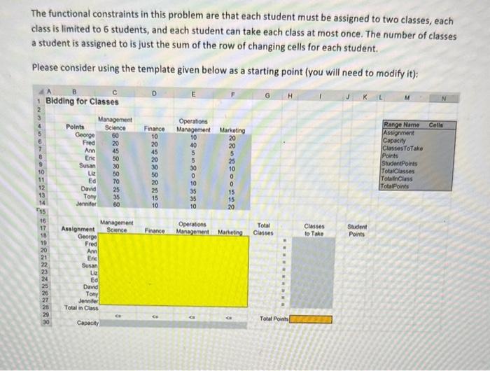 Solved Appendix C. Model C; Bidding for Classes (BFC) In the | Chegg.com