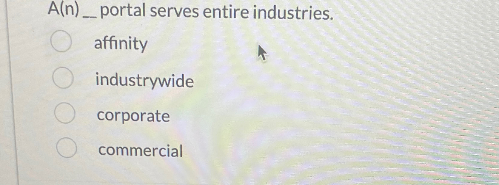 Solved A(n)?portal serves entire | Chegg.com