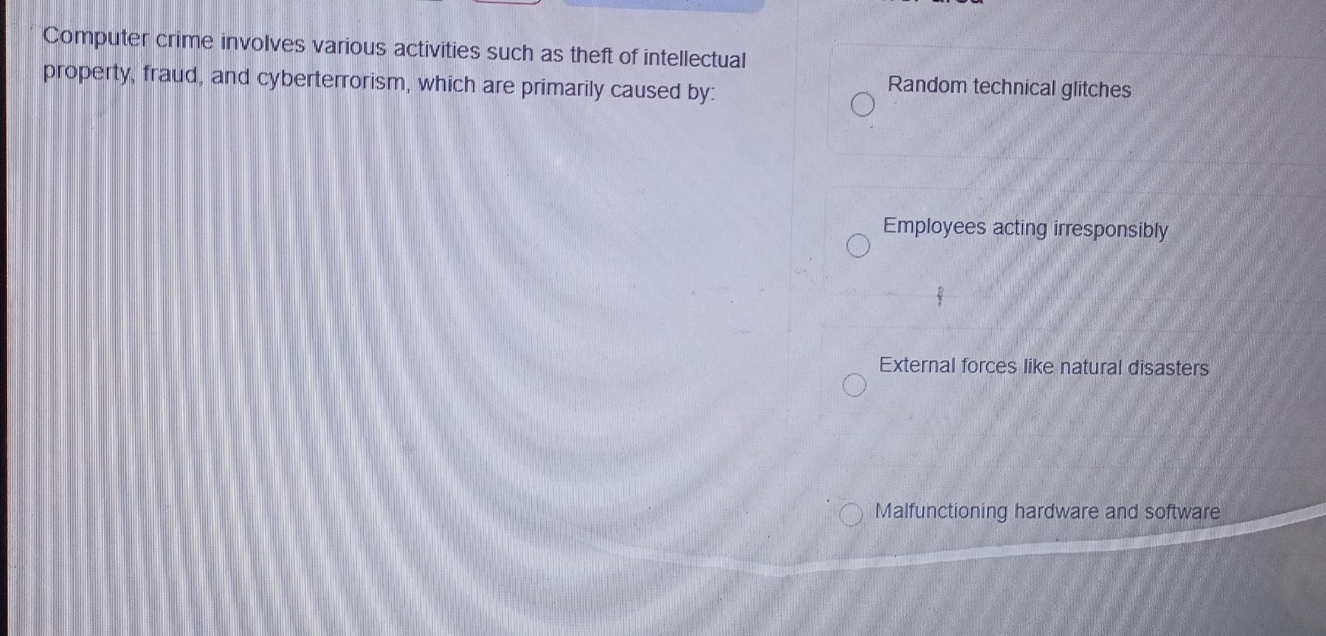 Solved Computer crime involves various activities such as | Chegg.com