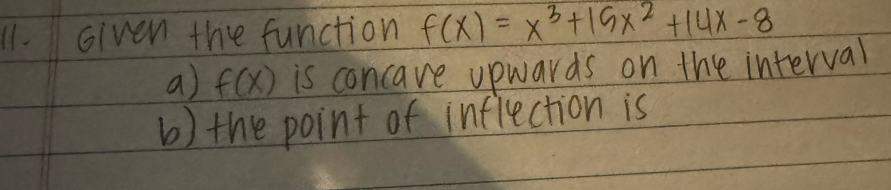 Solved Given the function f(x)=x3+15x2+14x-8a) f(x) ﻿is | Chegg.com