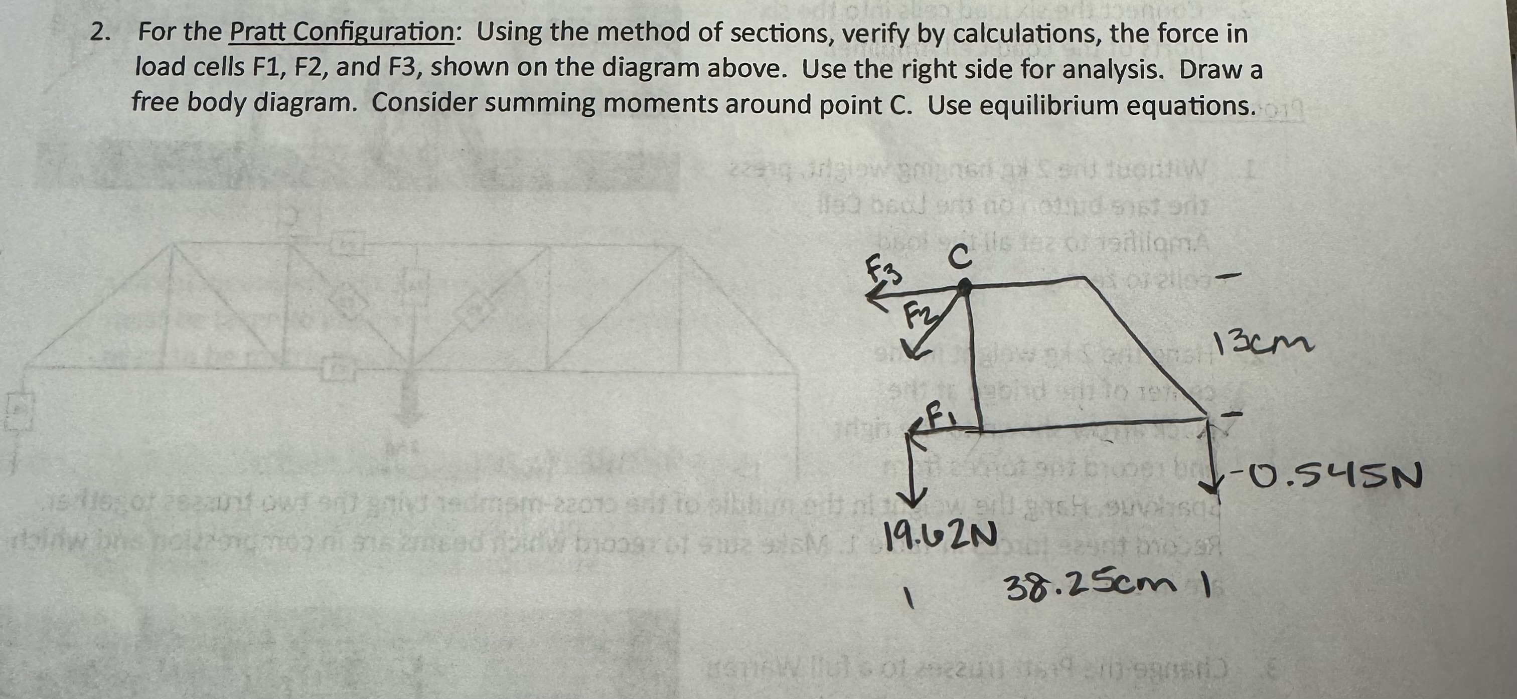 Solved 2. ﻿For the Pratt Configuration: Using the method of | Chegg.com