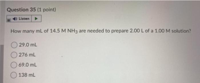 Solved How many moles of solute are present in 12.0 L of | Chegg.com