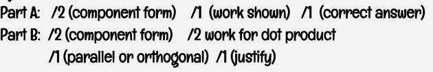 Solved Part A: / /2 (component form) / /1 (work shown) /1 | Chegg.com