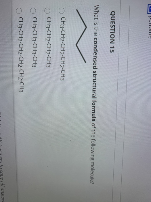 Solved What is the molecular formula of the following | Chegg.com