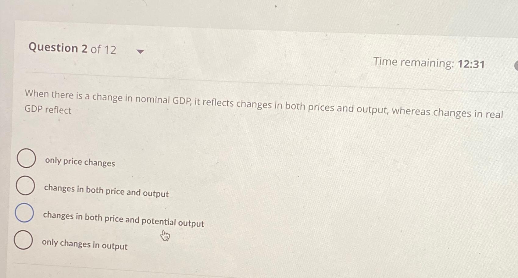 Solved Question 2 of 12Time remaining: 12:31When there is a | Chegg.com Solved Question 2 of 12Time remaining: 12:31When there is a | Chegg.com