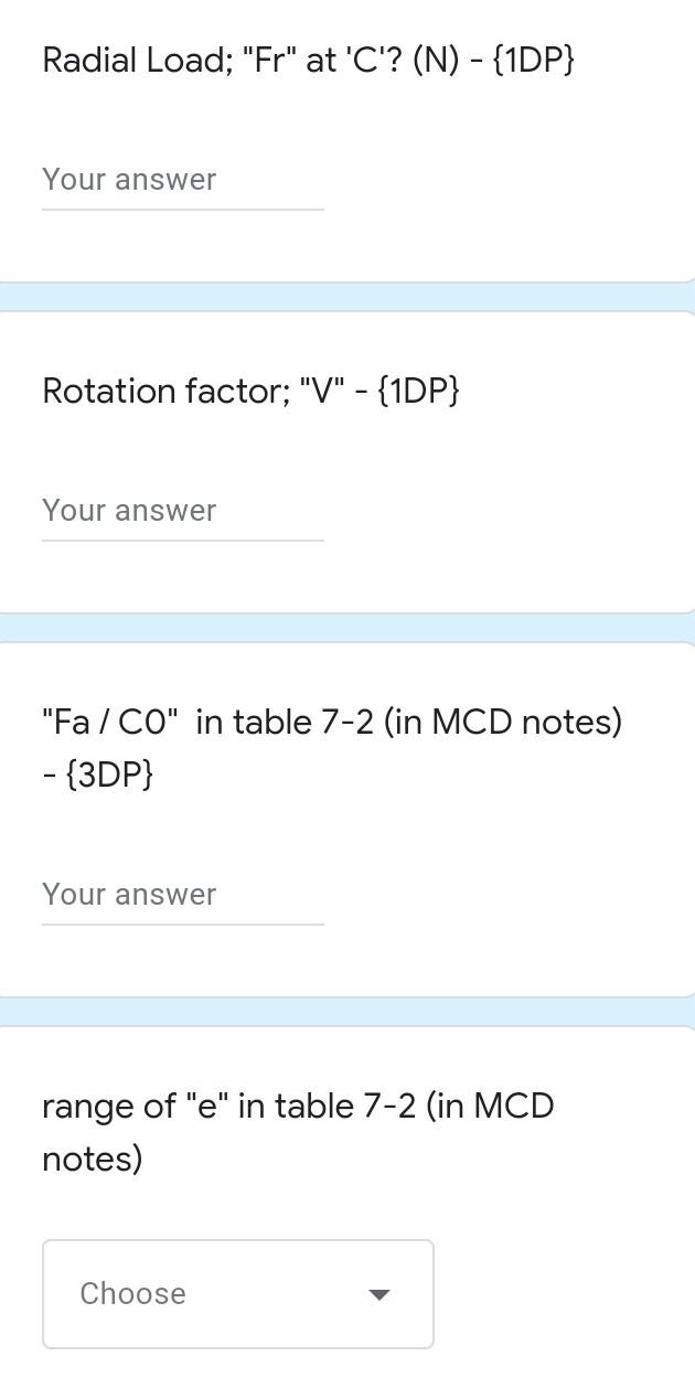 Solved subject: mechanical component design. need to solve | Chegg.com