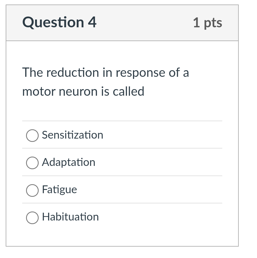 Question 41 ﻿ptsThe reduction in response of a motor | Chegg.com