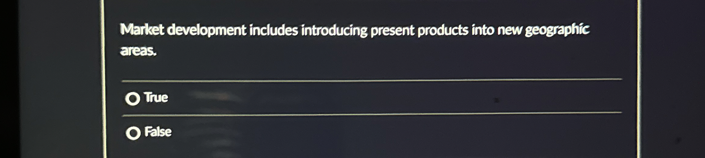 Solved Market development includes introducing present | Chegg.com