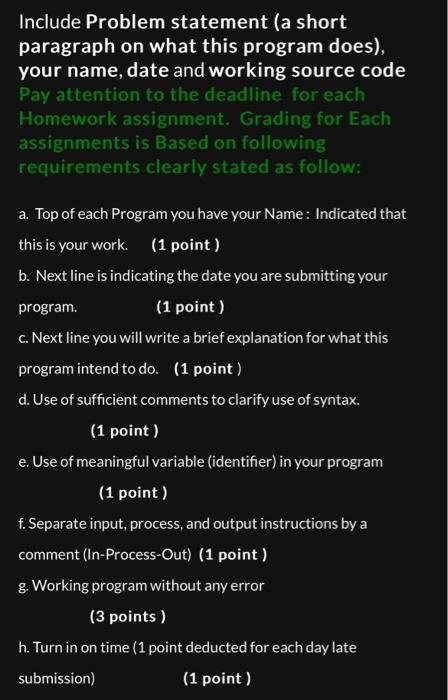 Solved Include Problem statement (a short paragraph on what | Chegg.com
