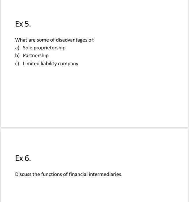 Solved Ex 1. The Loann Le Milling Company is going to | Chegg.com