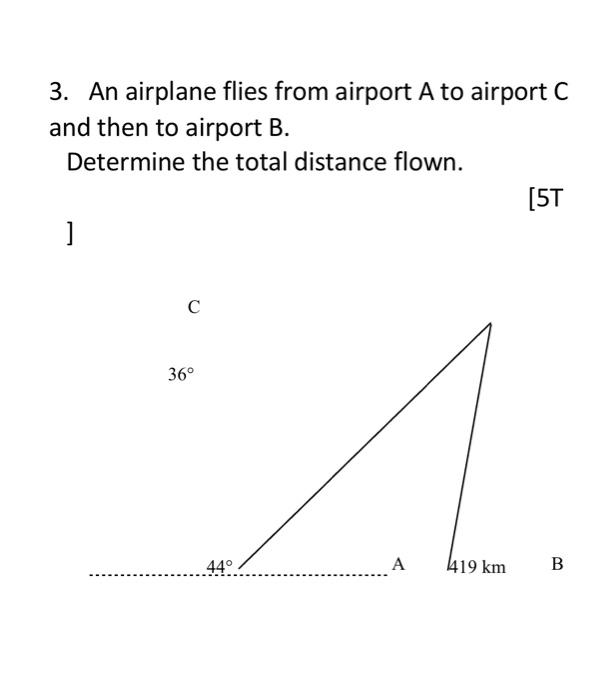 Solved 3. An airplane flies from airport A to airport C and | Chegg.com