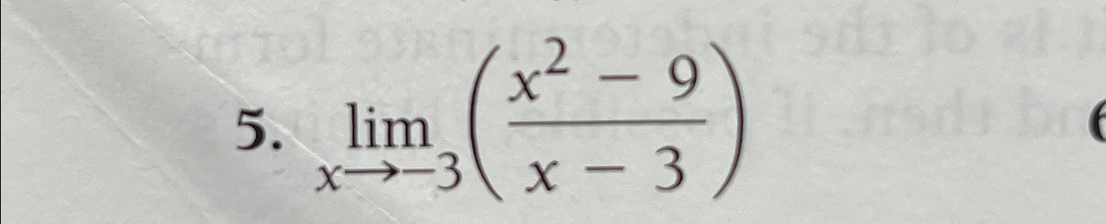 Solved limx→-3(x2-9x-3) ﻿Find using l'hopital's rule | Chegg.com