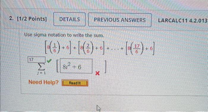 Solved Use sigma notation to write the sum. | Chegg.com