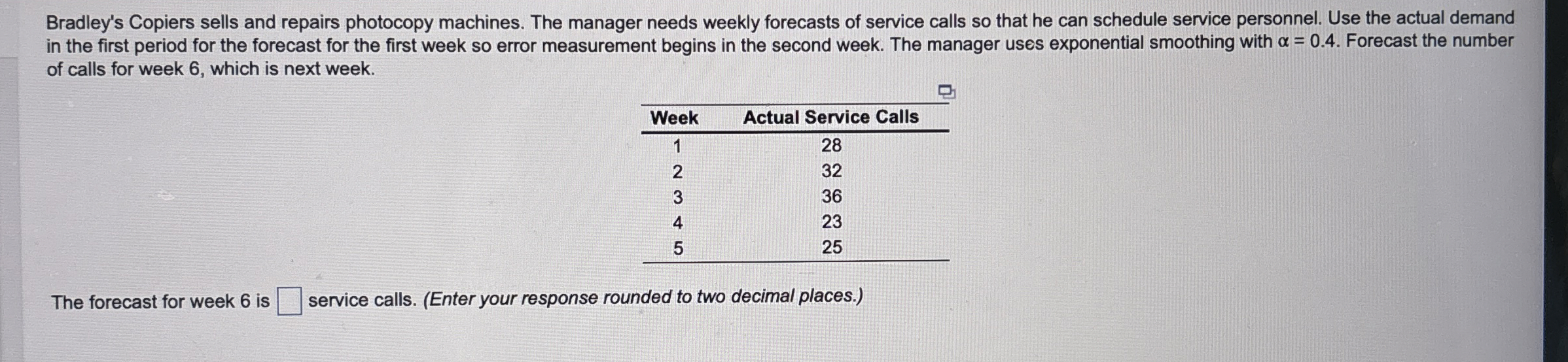 Solved Bradley's Copiers sells and repairs photocopy | Chegg.com