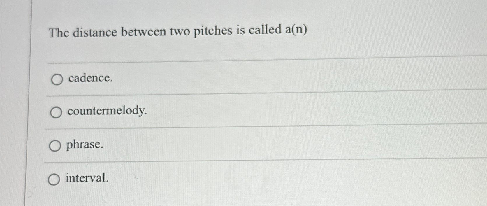 Solved The distance between two pitches is called | Chegg.com
