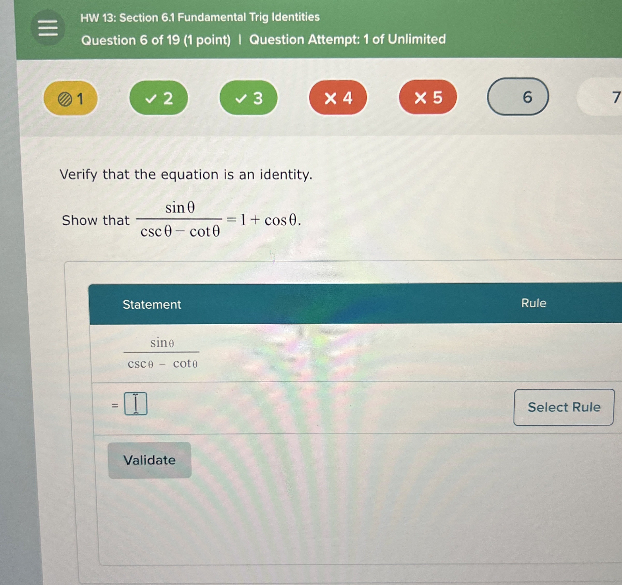 Solved HW 13: Section 6.1 ﻿Fundamental Trig | Chegg.com