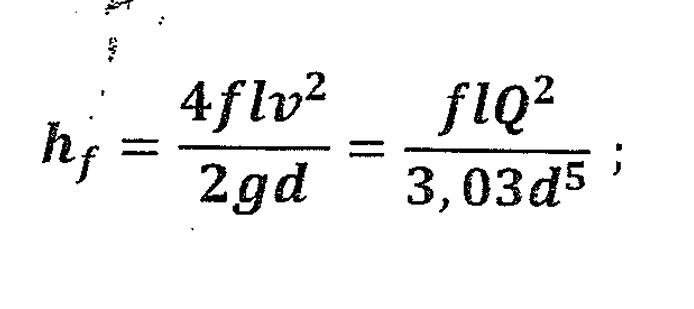 Solved Here when hf=4flv^2/2gd, that is FANNING which is the | Chegg.com