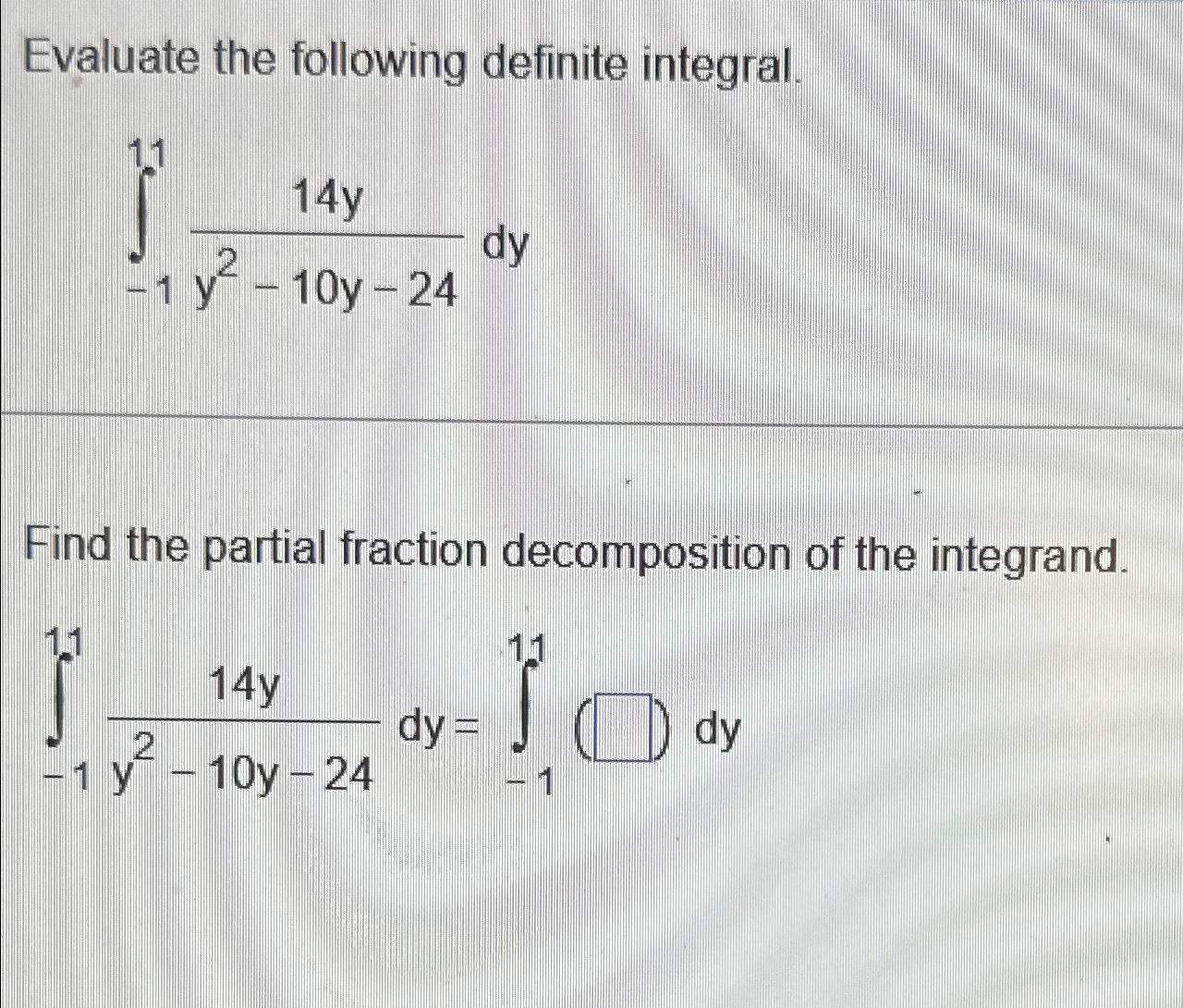 Solved Evaluate the following definite | Chegg.com