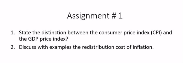 Solved Assignment #1 1. State the distinction between the | Chegg.com