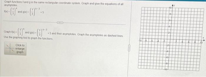 Solved Graph functions f and g in the same rectangular | Chegg.com