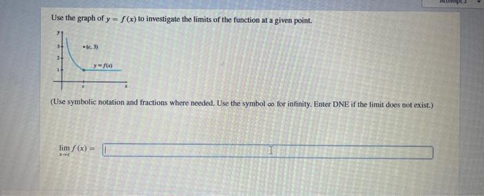 Solved Use the graph of y=f(x) to investigate the limits of | Chegg.com
