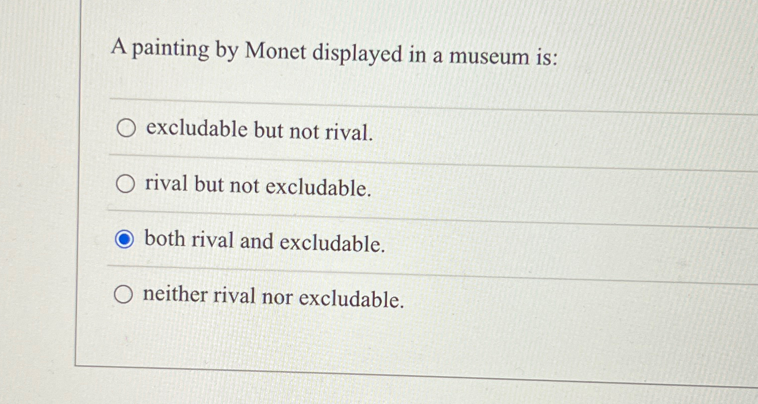 Solved A painting by Monet displayed in a museum | Chegg.com