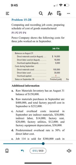 Solved please use the information in the first screenshot to | Chegg.com