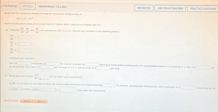 A(P,r,n)=Nt where A is the Ahare valut of an | Chegg.com