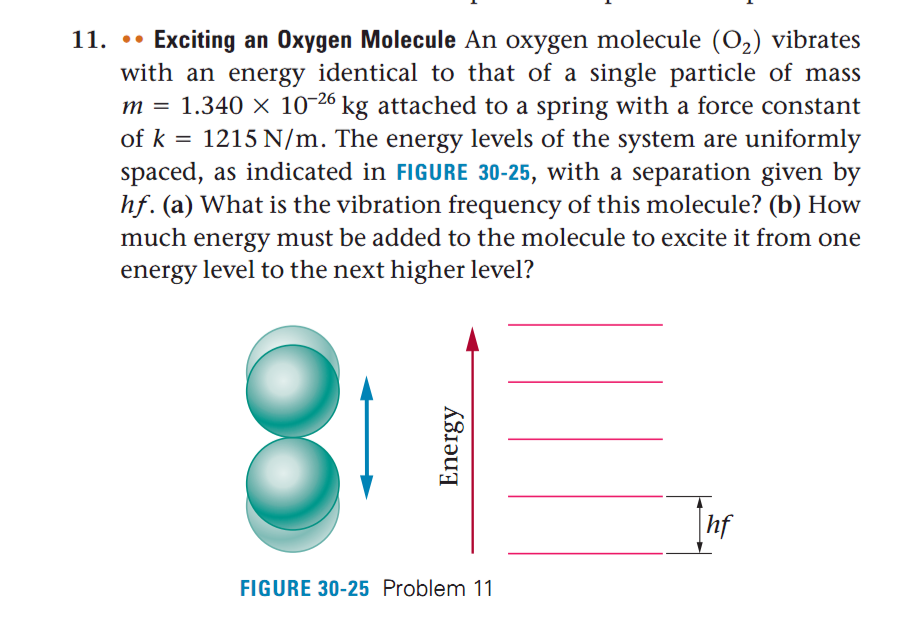 Solved Exciting an Oxygen Molecule An oxygen molecule (O2) | Chegg.com